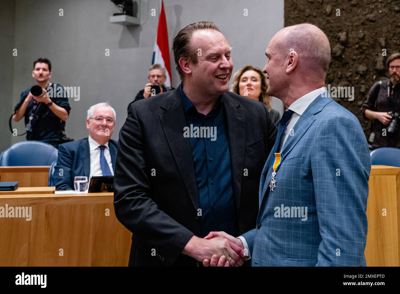 THE HAGUE, NETHERLANDS - JANUARY 24: Gert-Jan Segers of CU during the ...