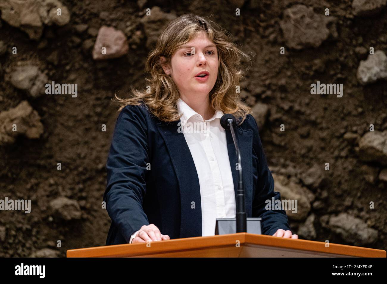 THE HAGUE, NETHERLANDS - JANUARY 24: Marieke Koekkoek of Volt during ...