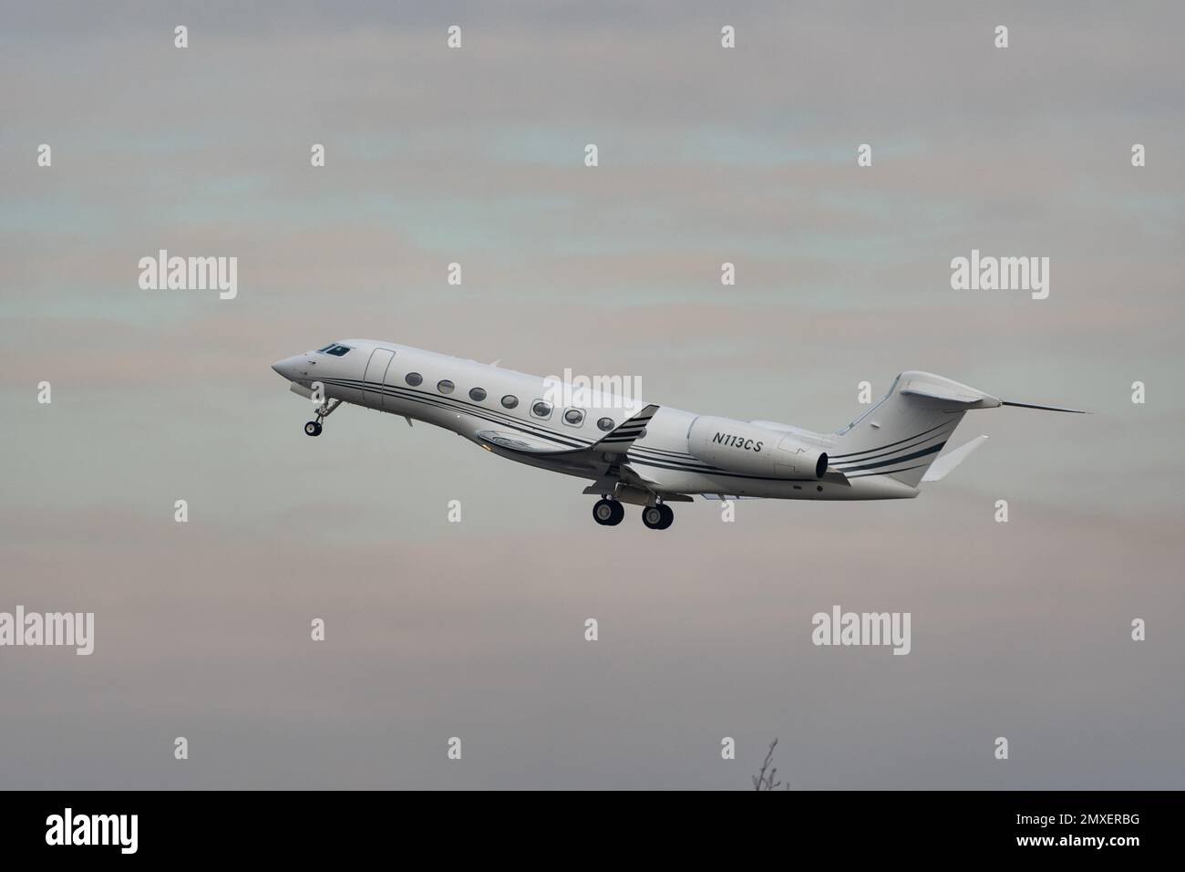 Zurich, Switzerland, January 20, 2023 Gulfstream G650-ER business ...