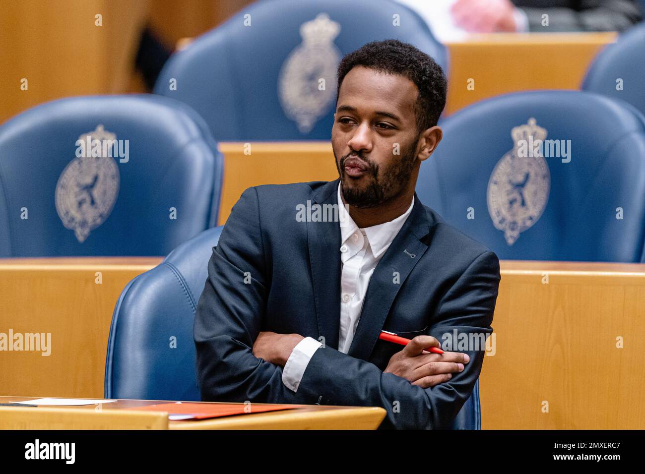 THE HAGUE, NETHERLANDS - JANUARY 24: Habtamu de Hoop of PvdA during the ...