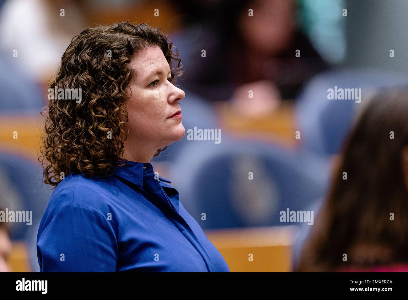 THE HAGUE, NETHERLANDS - JANUARY 24: Anne-Marijke Podt of D66 during ...