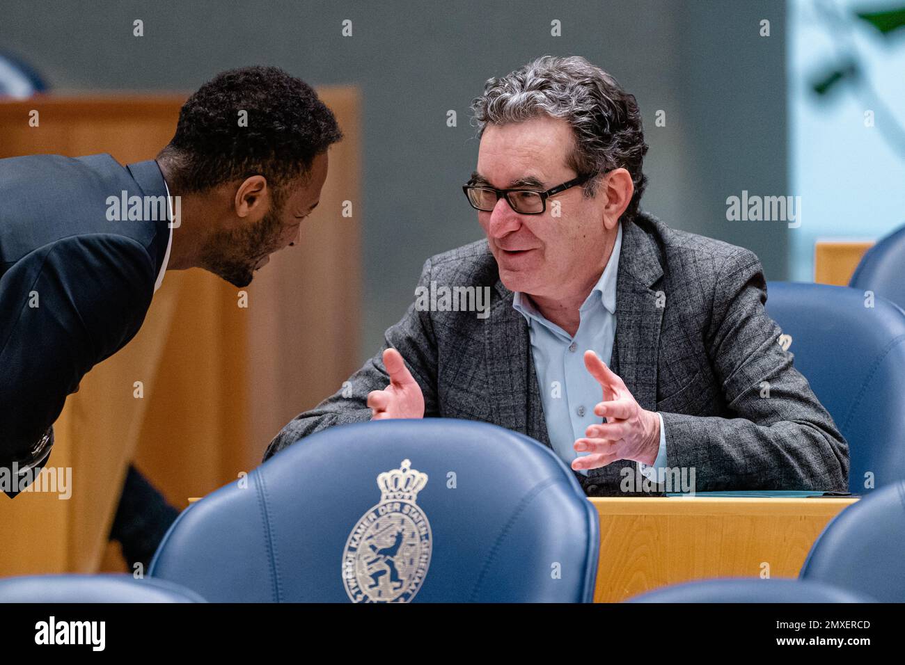 THE HAGUE, NETHERLANDS - JANUARY 24: Habtamu de Hoop of PvdA, Frank ...