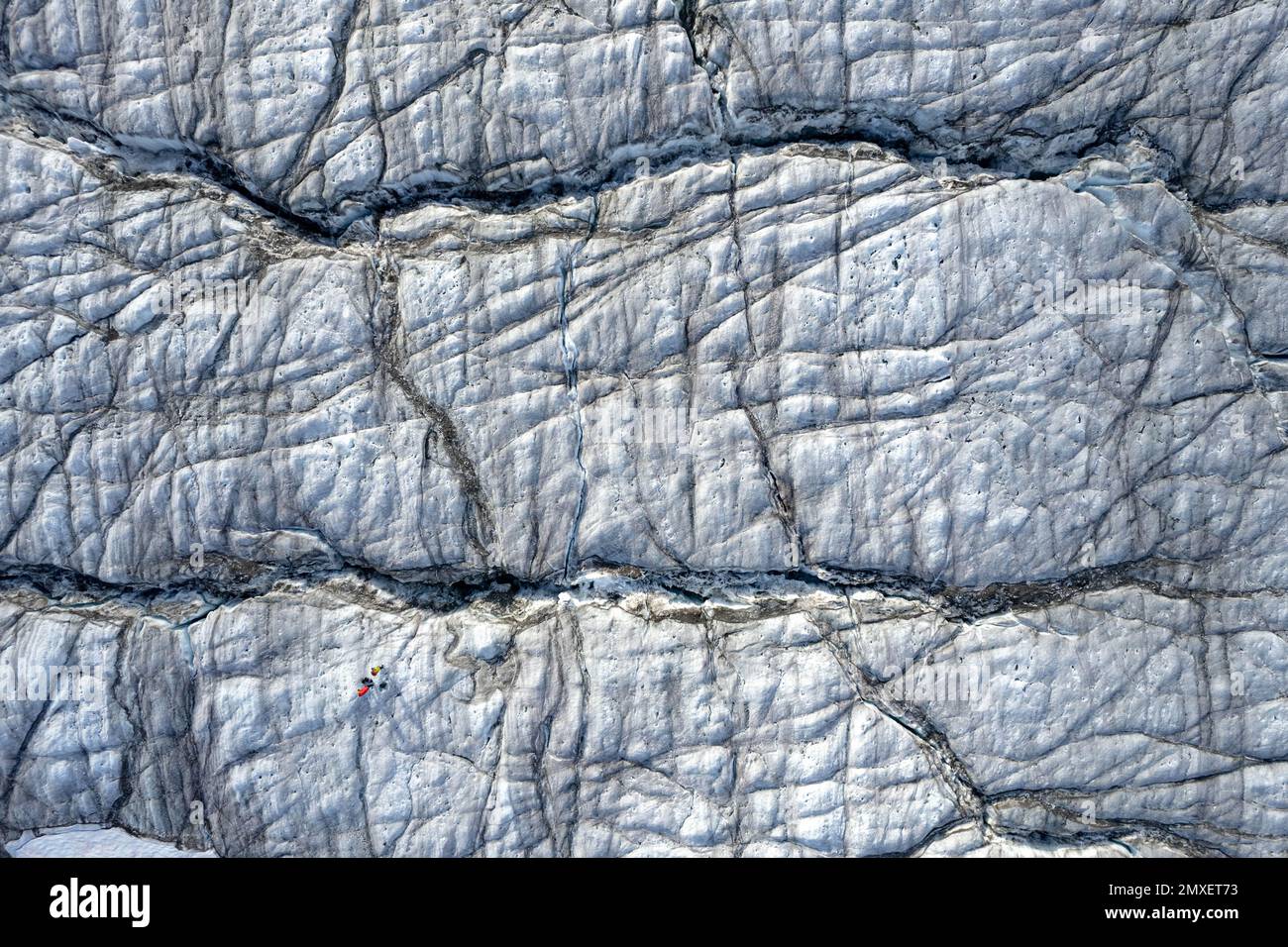 The tongue of Tupermit Glacier in Akshayuk Pass. Auyuittuq National ...