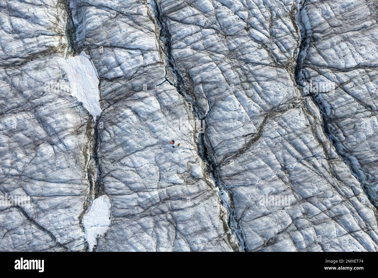 The tongue of Tupermit Glacier in Akshayuk Pass. Auyuittuq National ...
