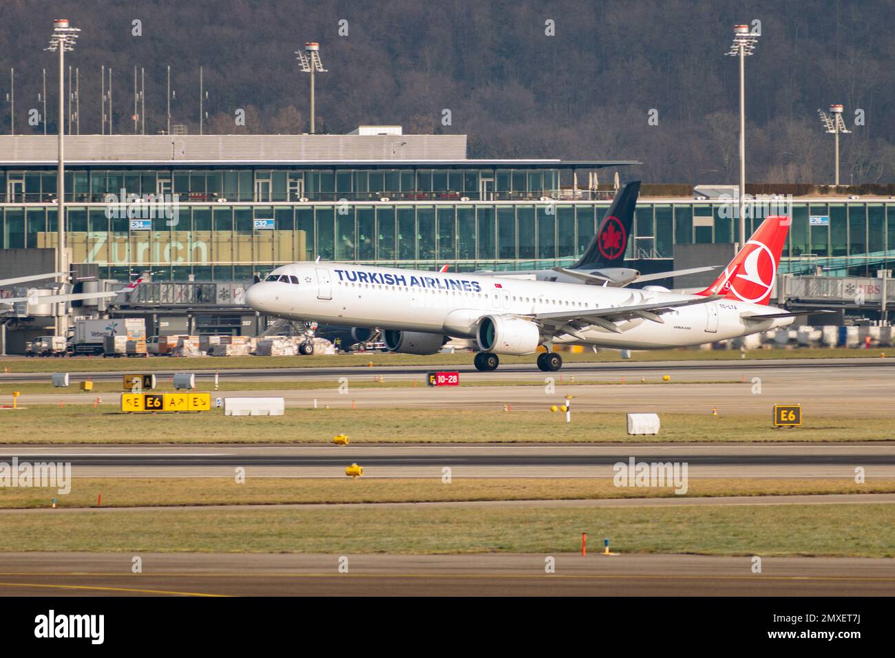 Zurich, Switzerland, January 20, 2023 Turkish airlines Airbus A321 ...