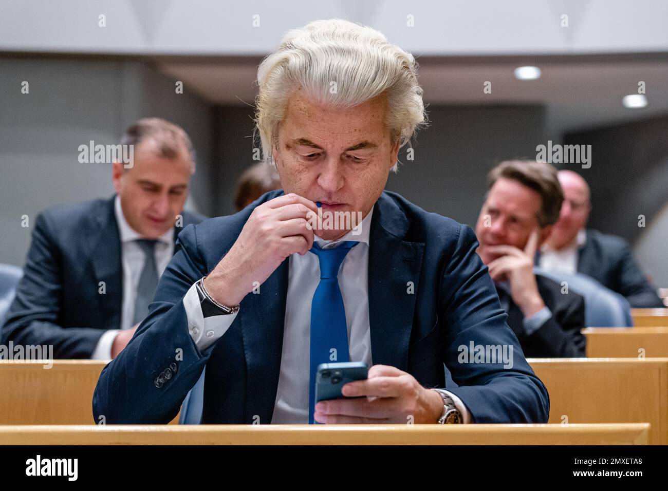 THE HAGUE, NETHERLANDS - JANUARY 24: Geert Wilders of PVV during the ...