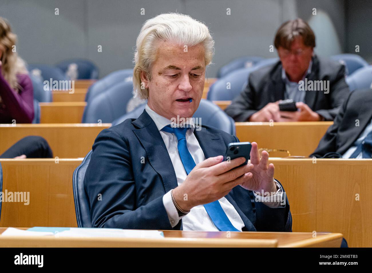THE HAGUE, NETHERLANDS - JANUARY 24: Geert Wilders of PVV during the ...