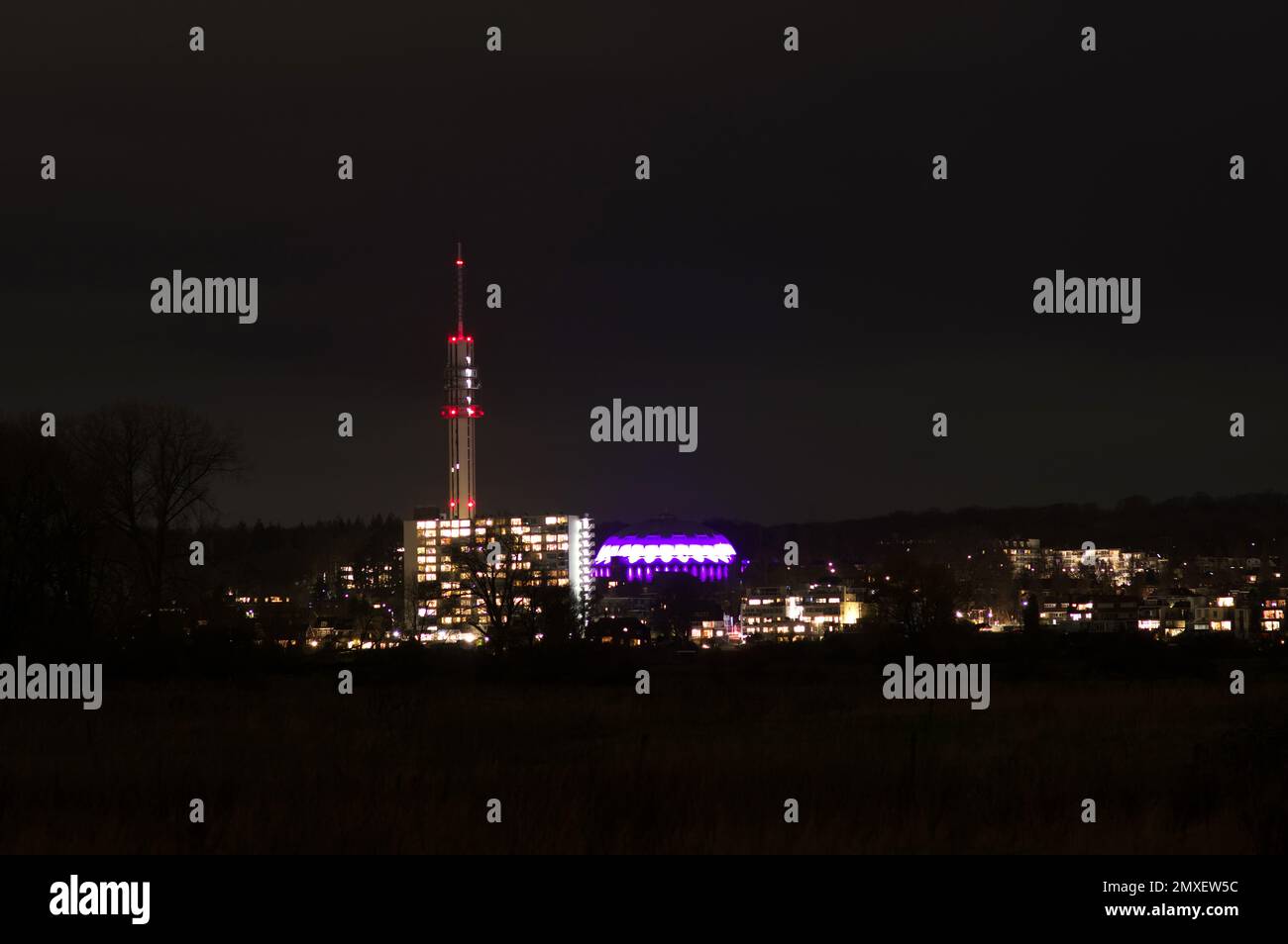 The large send tower and the dome prison called Koepelgevangenis in ...