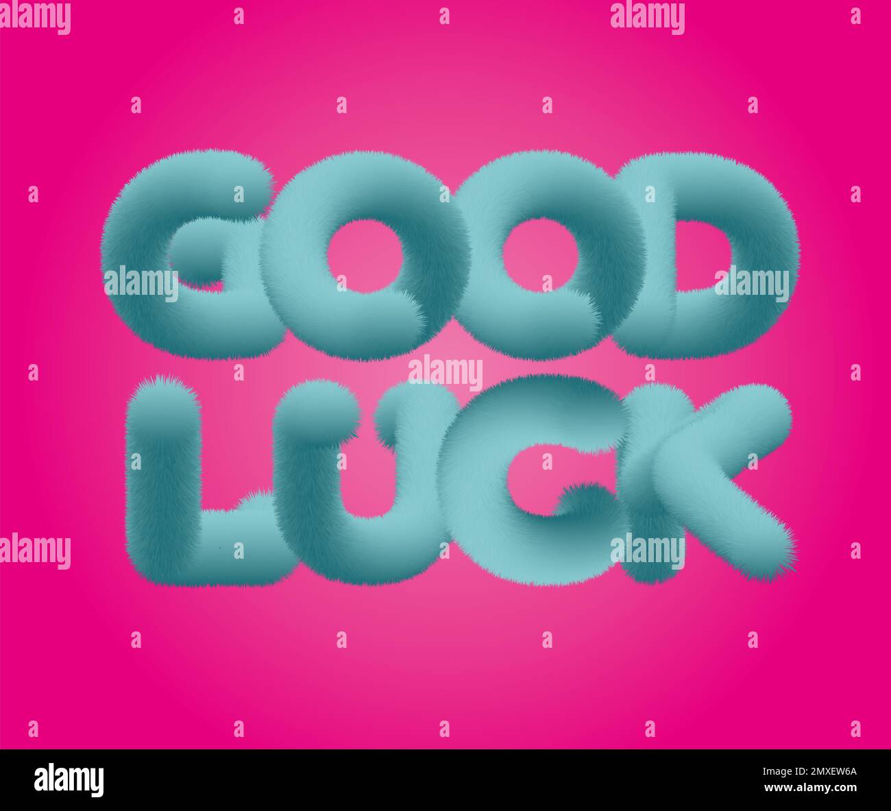 Good luck wish. Creative card with text Stock Photo - Alamy