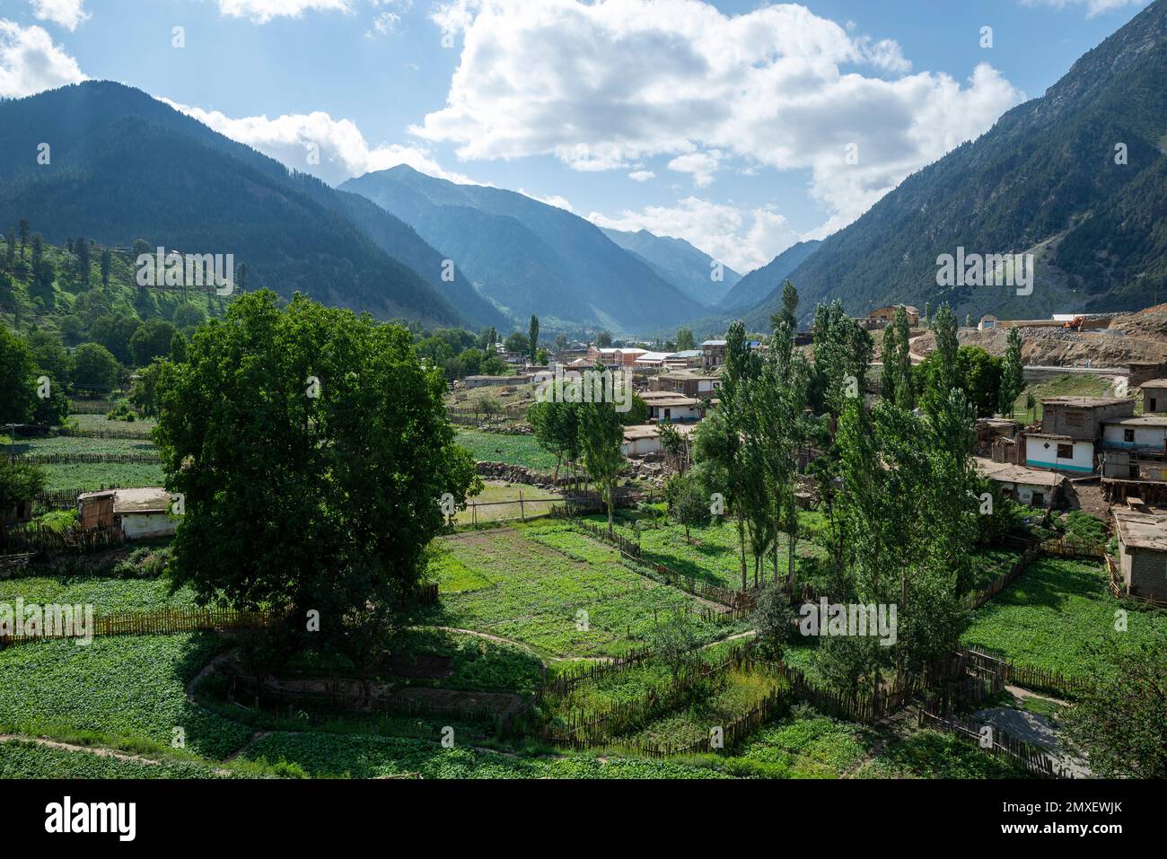beautiful view of Boyun village, Swat Valley, Pakistan Stock Photo - Alamy