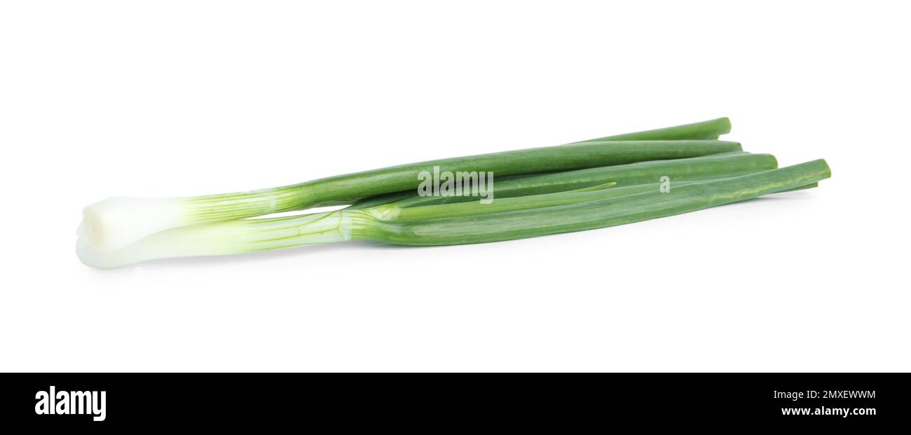 Young green onions on Cut Out Stock Images & Pictures - Alamy