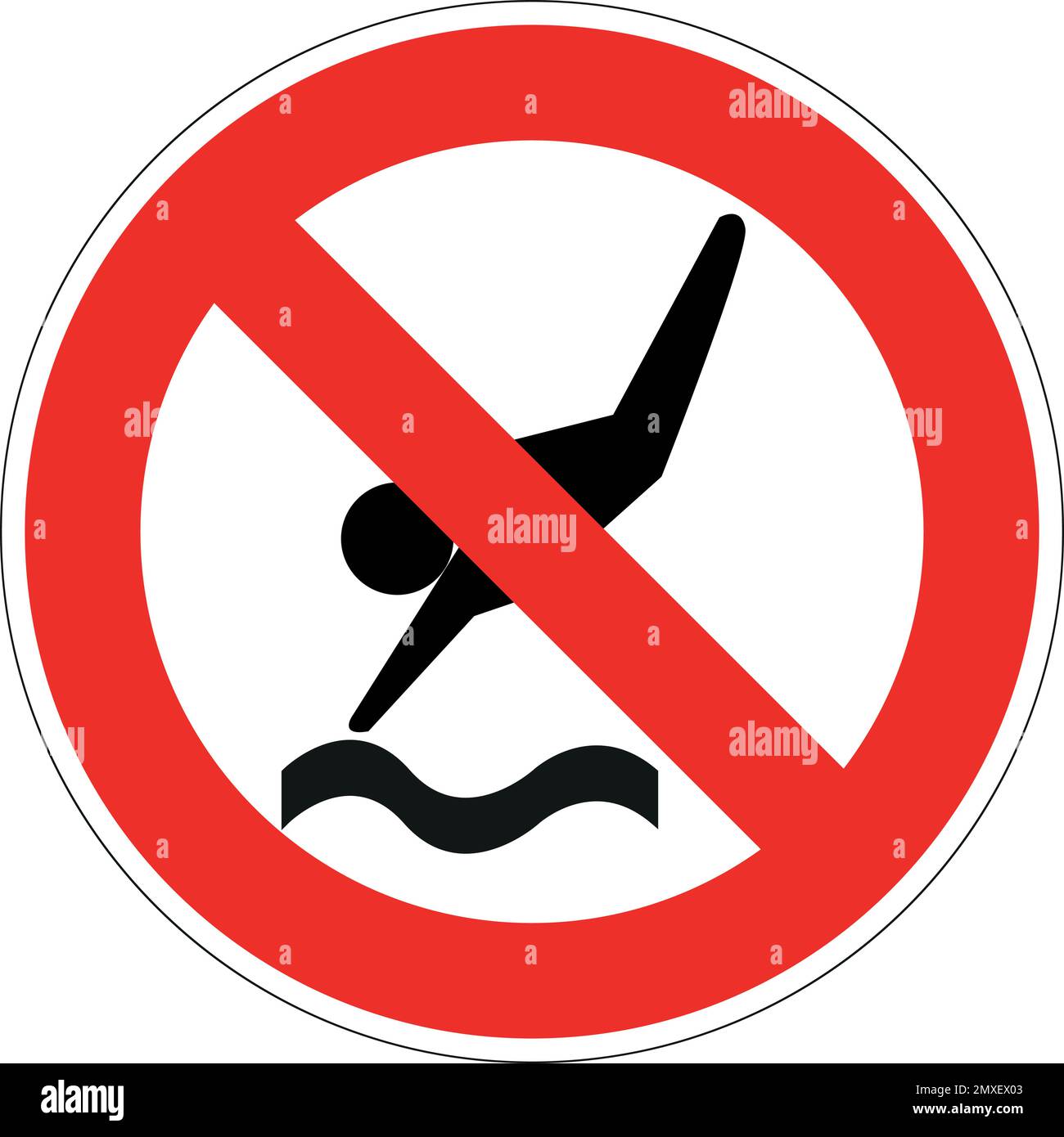 No Swimming Sign Stock Vector Image & Art - Alamy