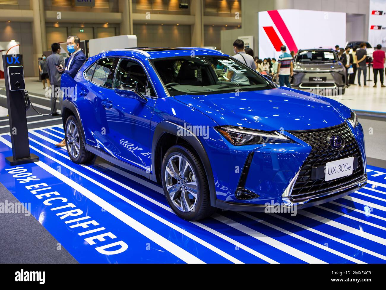Bangkok, Thailand - December 7, 2022: LEXUS UX 300e electric vehicle ...