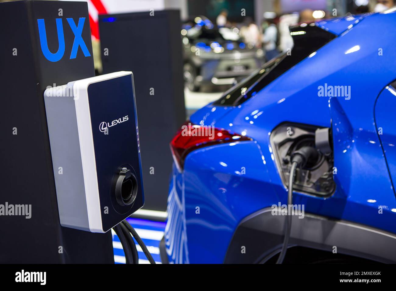 Bangkok, Thailand - December 7, 2022: Charging point of LEXUS UX 300e ...