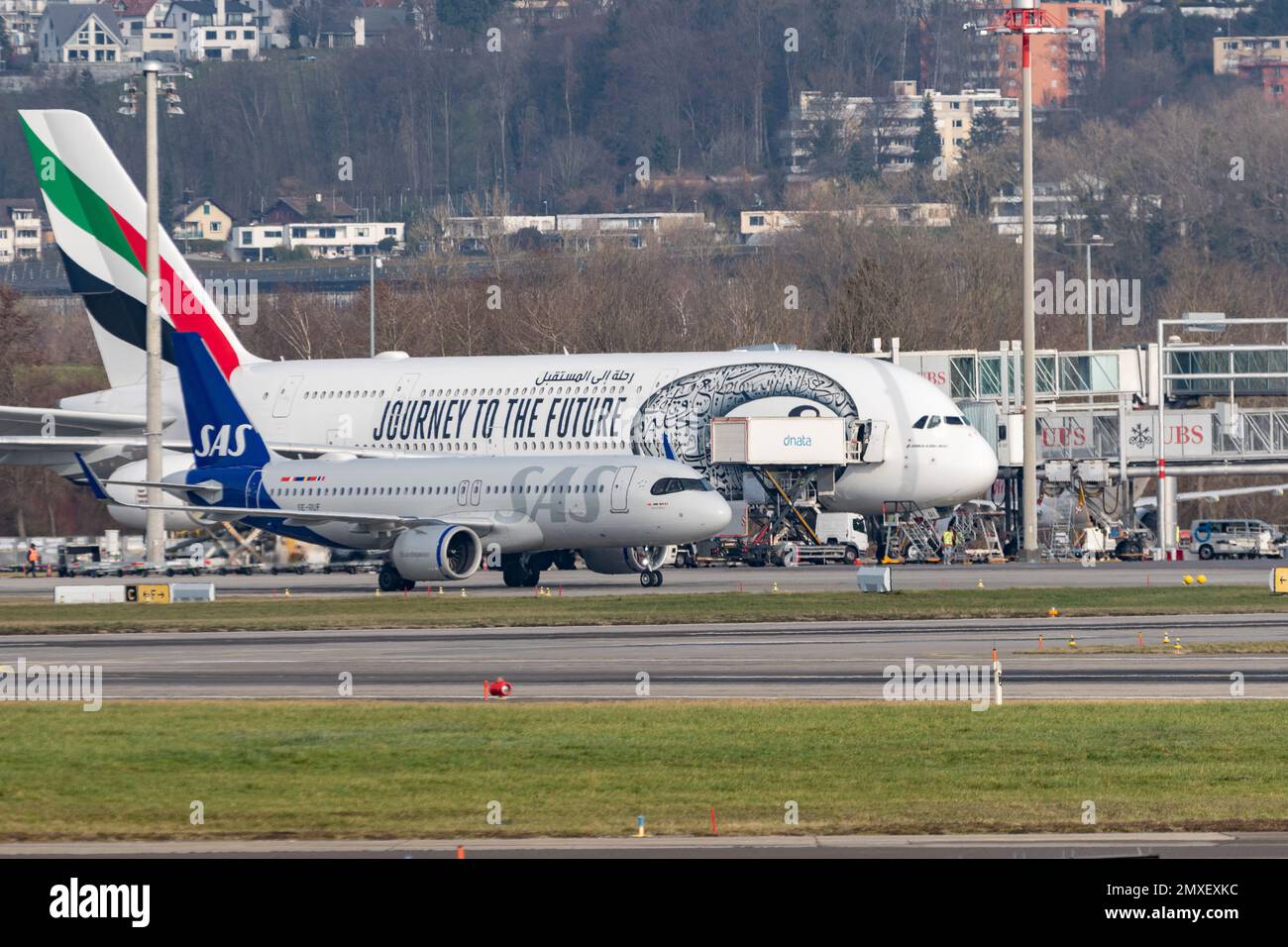 Zurich, Switzerland, January 20, 2023 SAS Scandinavian airlines Airbus ...