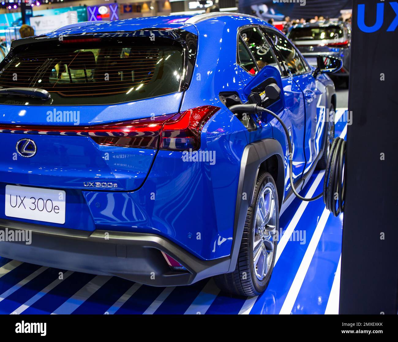 Bangkok, Thailand - December 7, 2022: Rear view charging point of LEXUS ...
