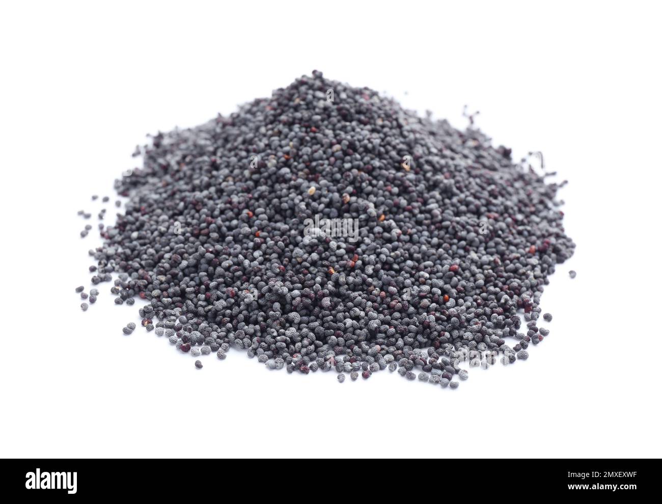 Pile of dry poppy seeds isolated on white Stock Photo - Alamy