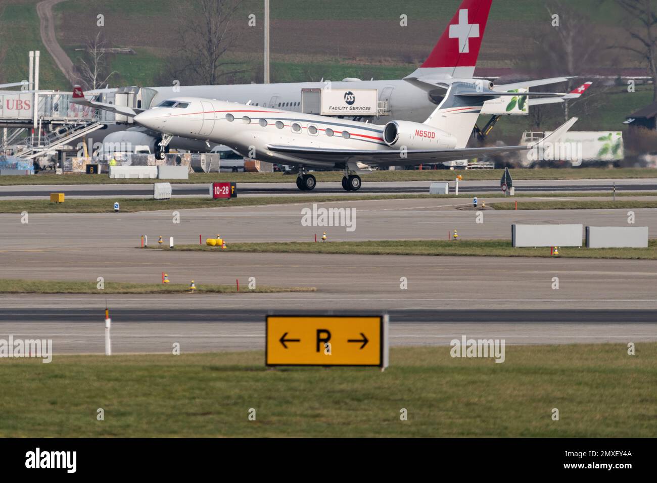 Zurich, Switzerland, January 20, 2023 Gulfstream G650-ER business ...