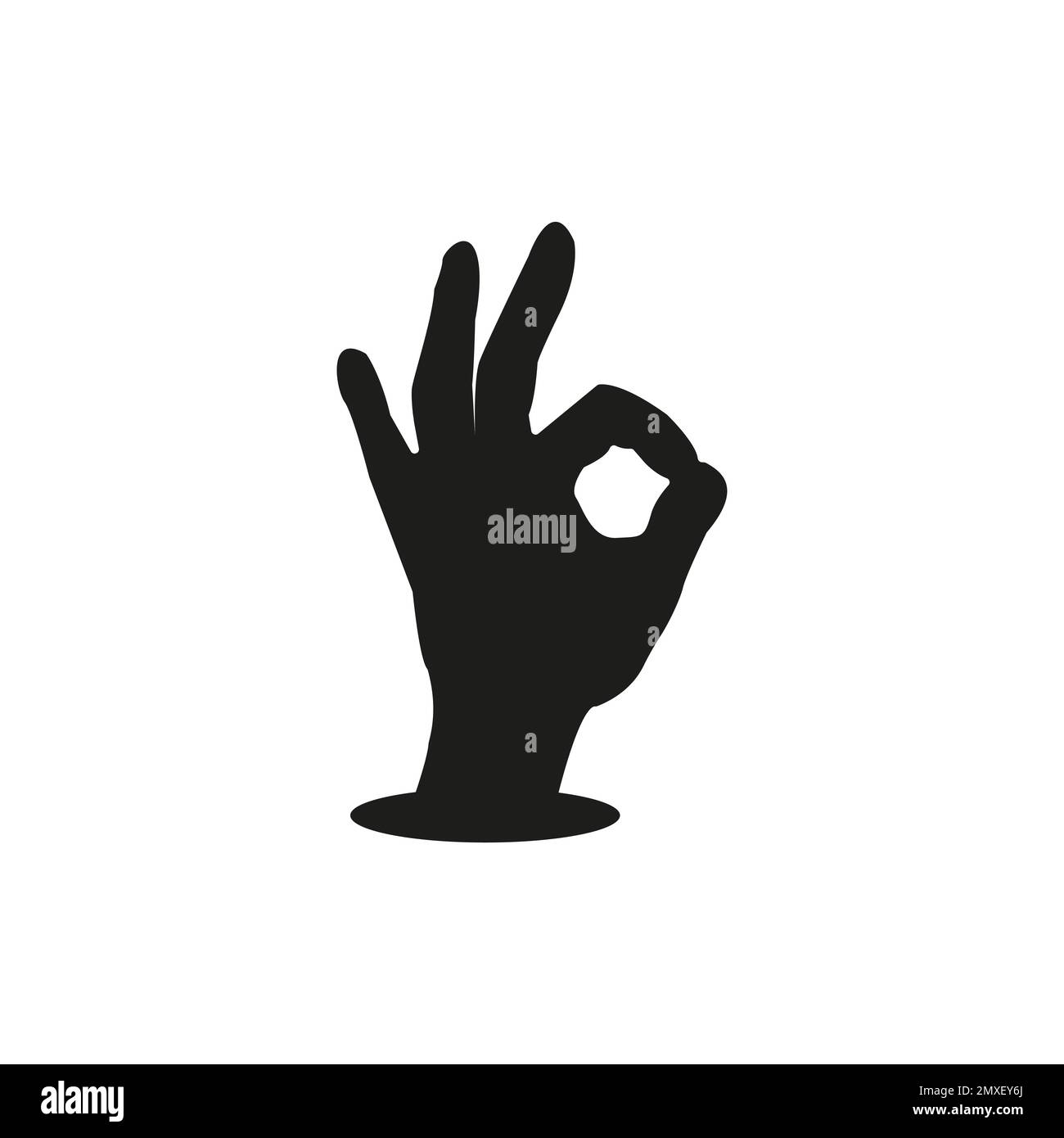 Black woman victory sign white Stock Vector Images - Alamy