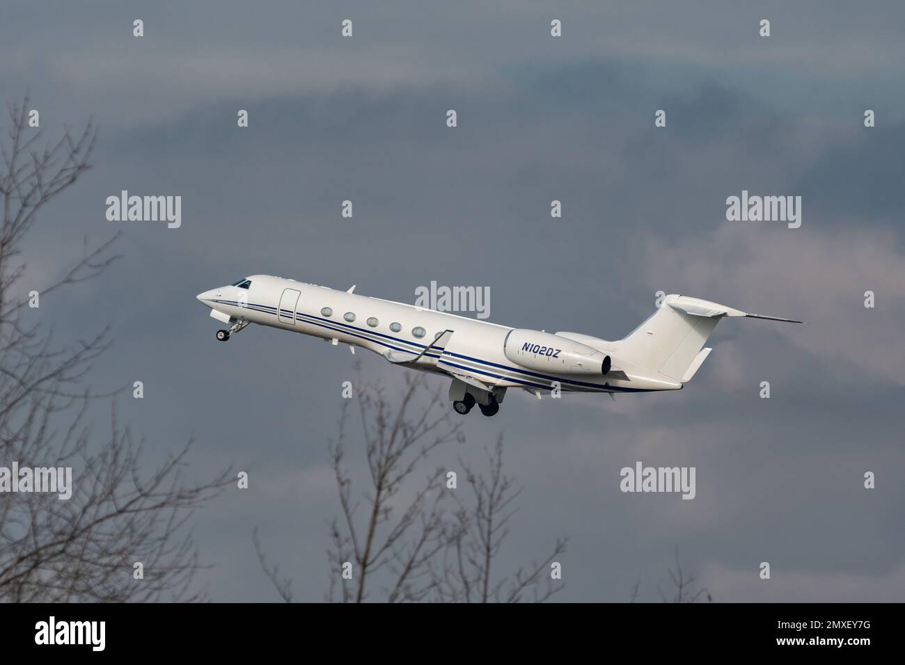 Zurich, Switzerland, January 20, 2023 Gulfstream G5 business aircraft ...