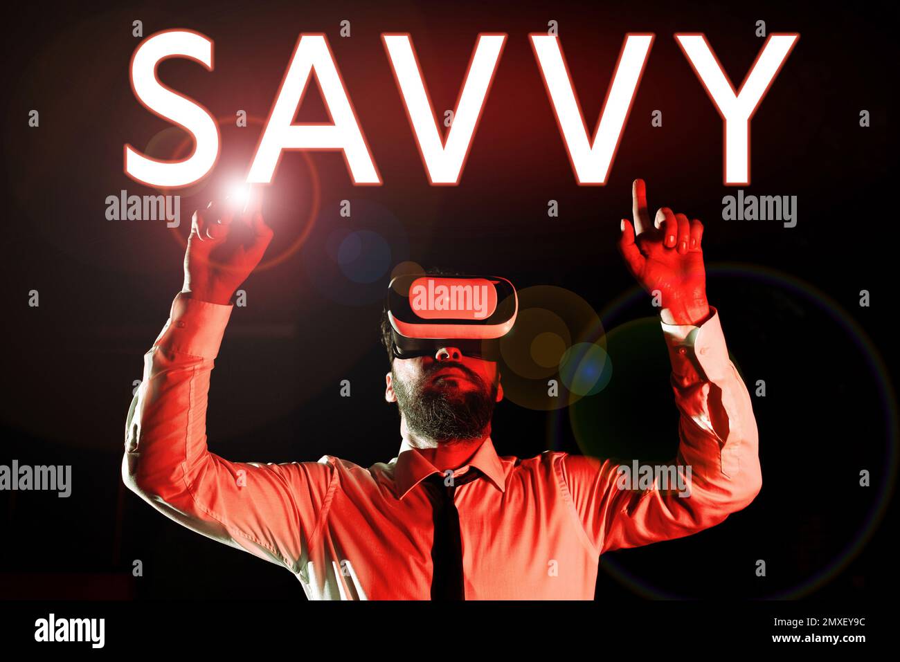 Conceptual display Savvy. Concept meaning having perception ...