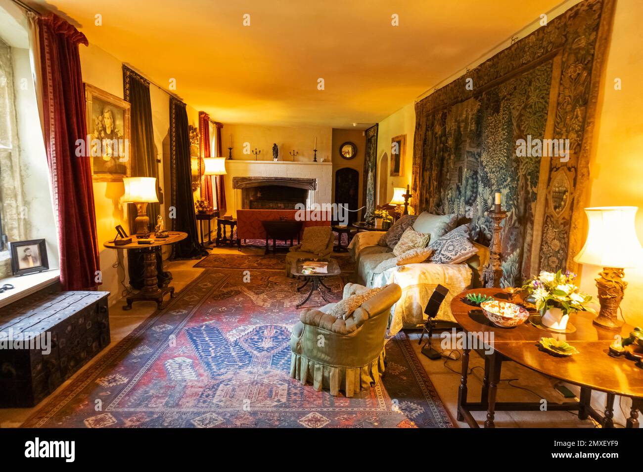 England, West Sussex, Handcross, Nymans, House and Gardens, Interior ...