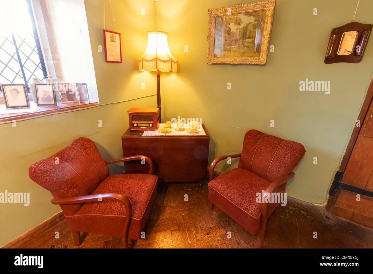 Exhibit of wwii furniture and interior decoration hi-res stock ...