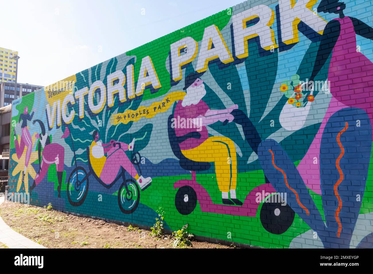 Victoria park wall mural hi-res stock photography and images - Alamy