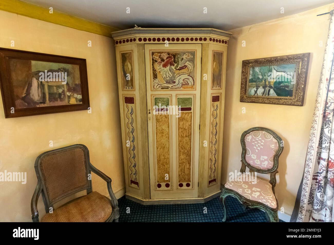 England, East Sussex, Firle, West Firle, Charleston House, The Home of ...