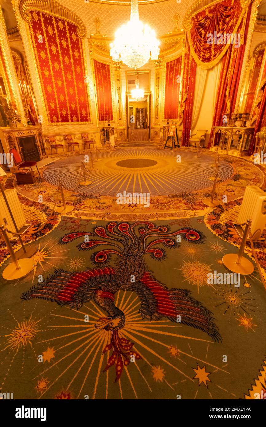 England, East Sussex, Brighton, The Royal Pavilion, The Saloon ...