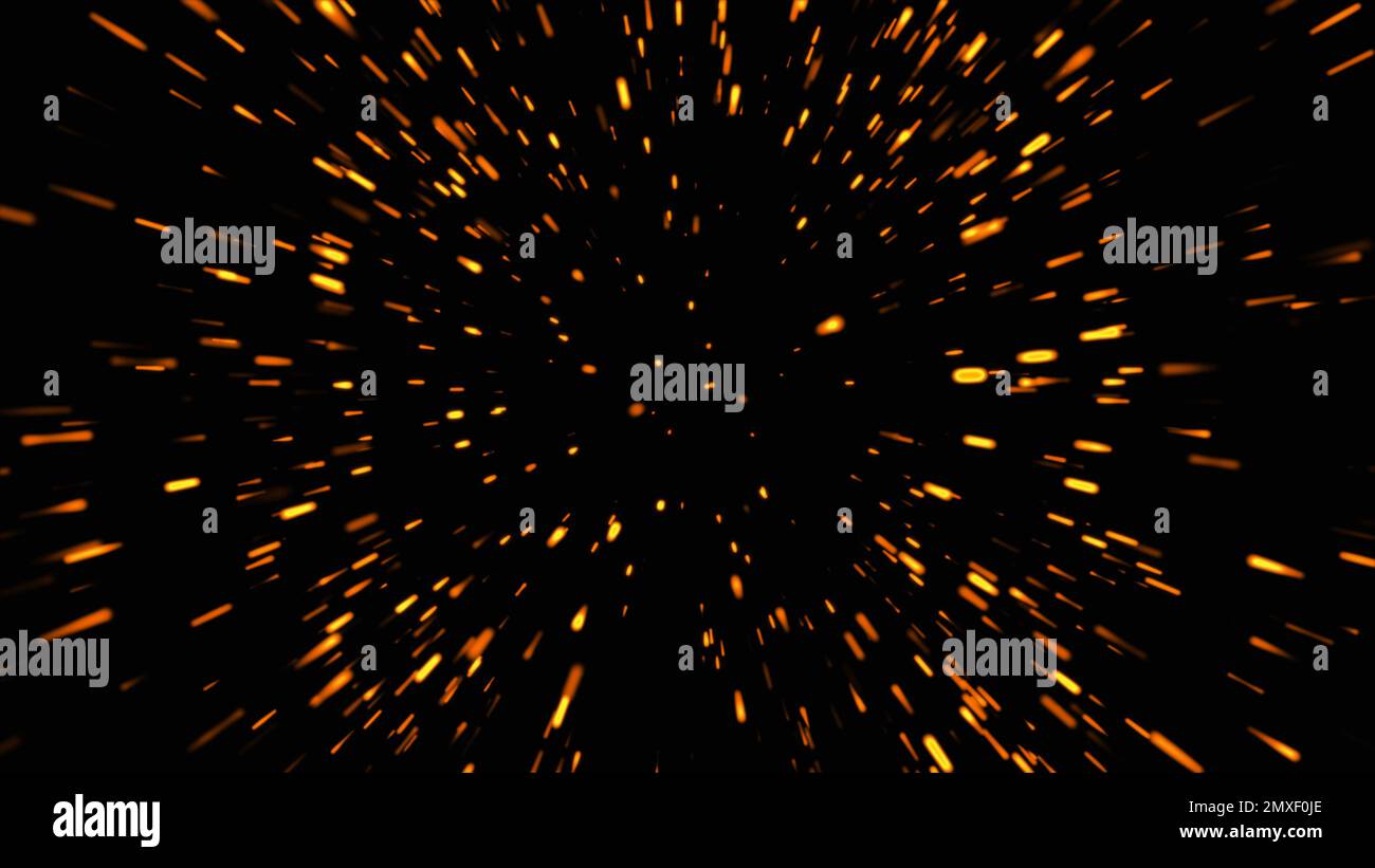 Abstract particle background. Fire sparks background. Abstract dark ...