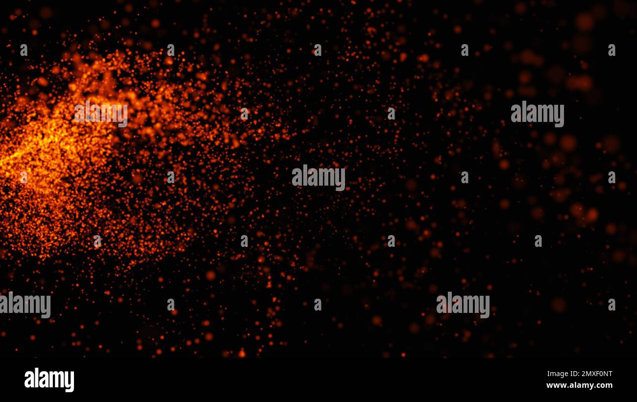 Fire embers particles over black hi-res stock photography and images ...