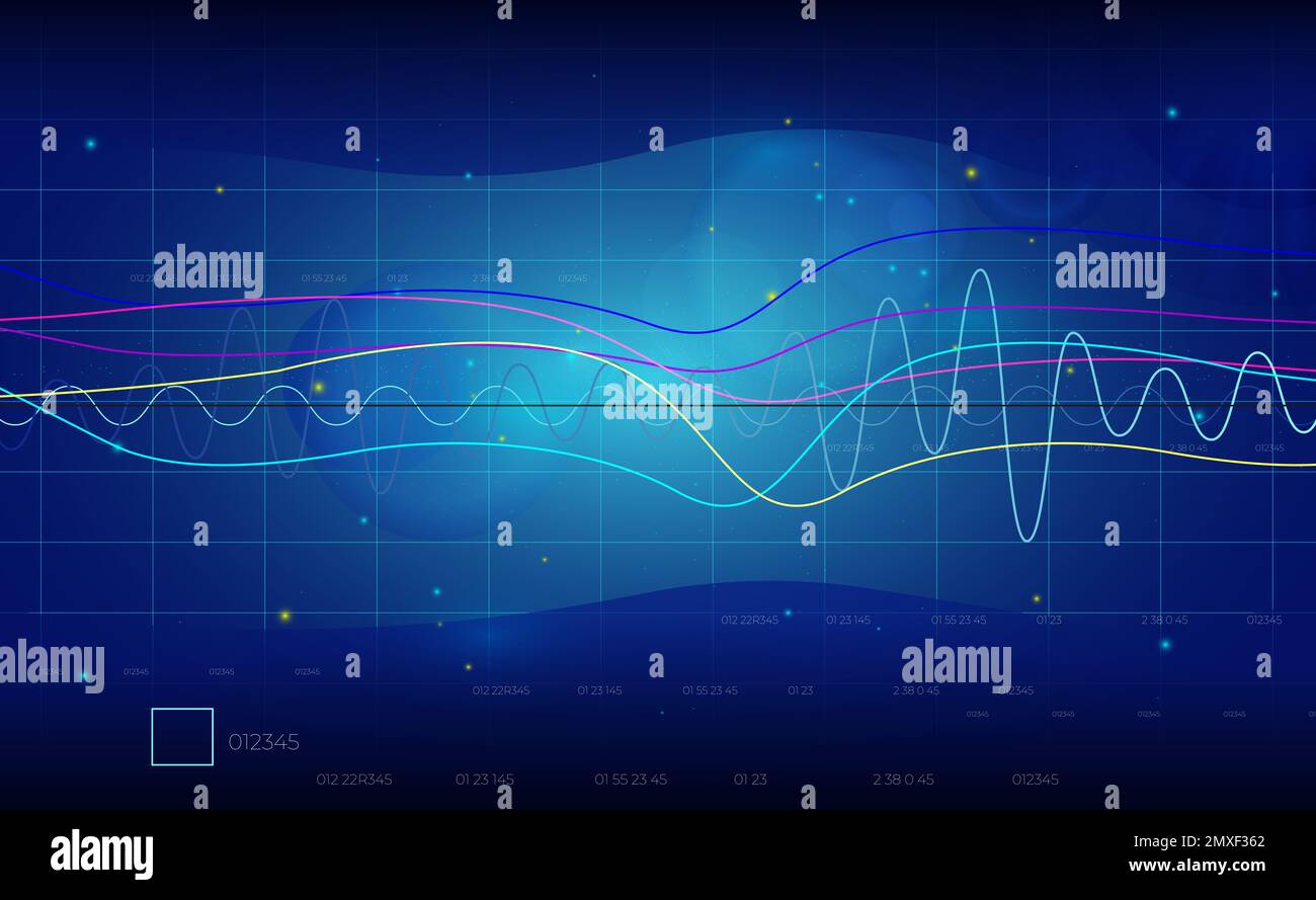 Futuristic dashboard of business analytics information. Digital ...