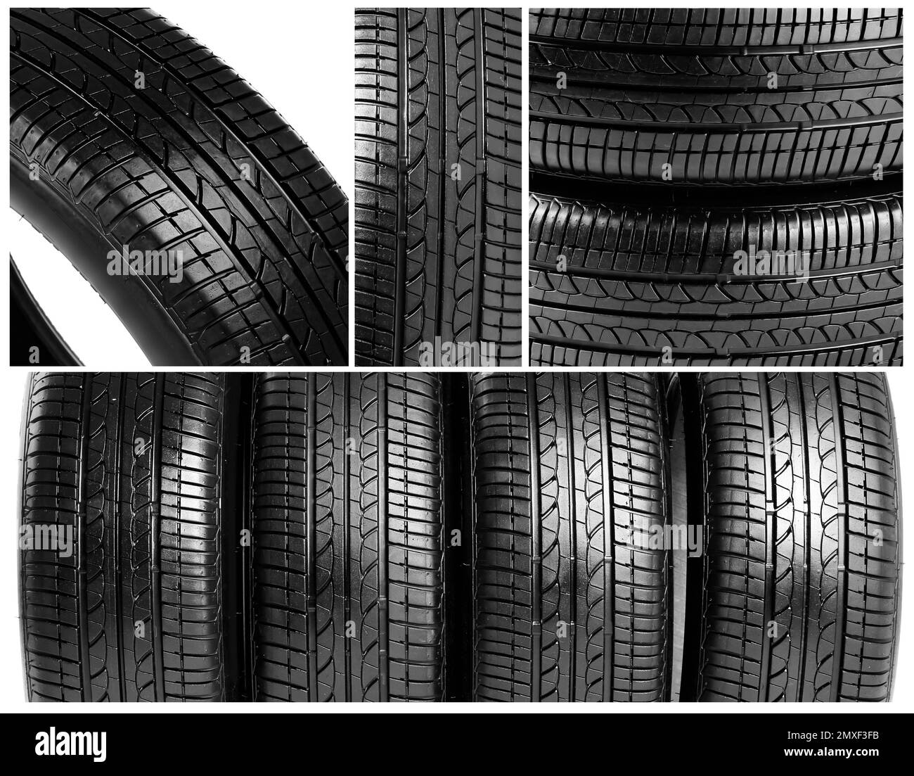 Car new tires stacked Cut Out Stock Images & Pictures - Alamy
