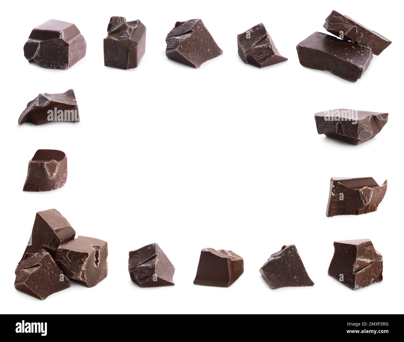 Frame chocolate bar pieces hi-res stock photography and images - Alamy