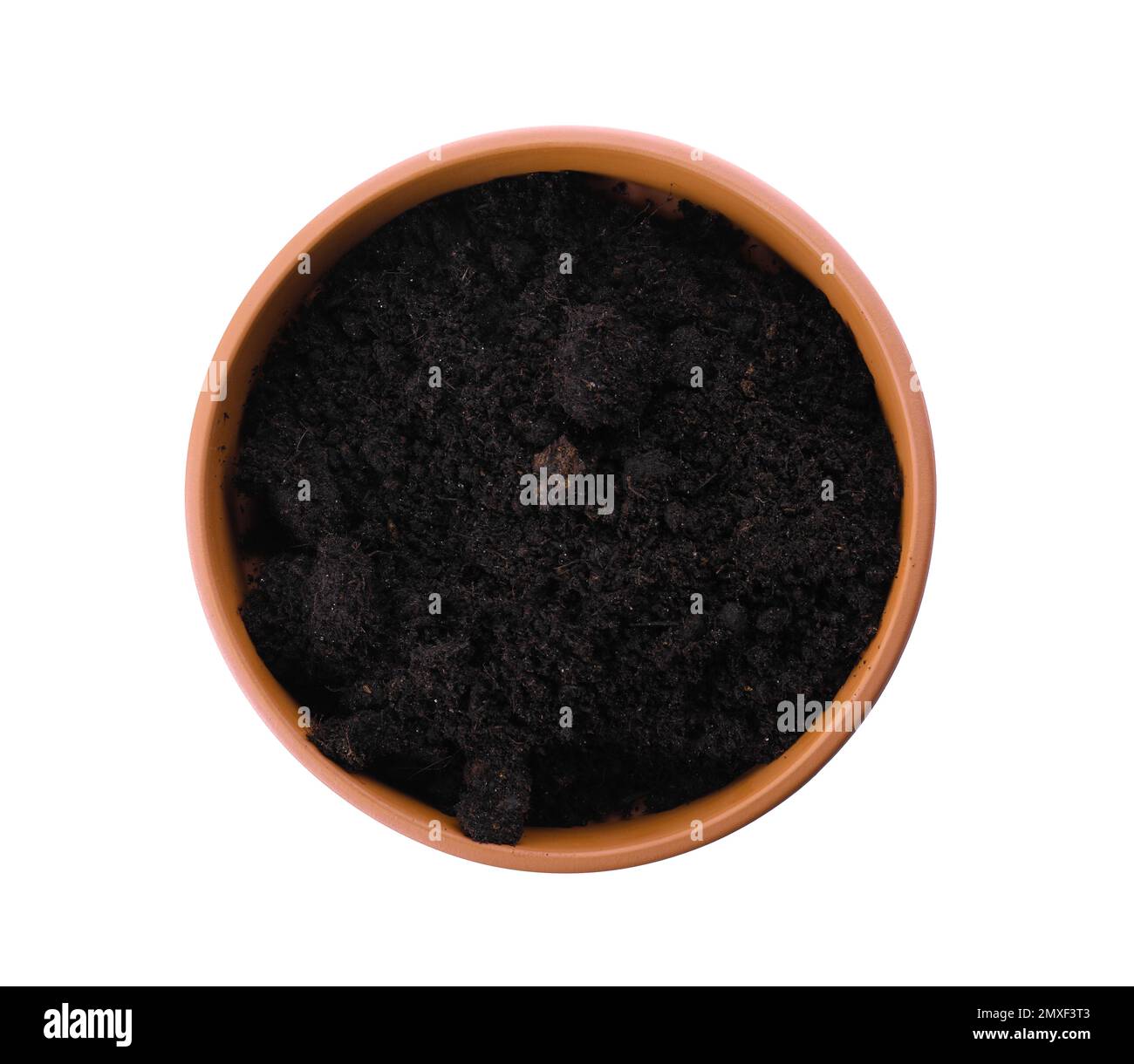 Soil pottery top view Cut Out Stock Images & Pictures - Alamy