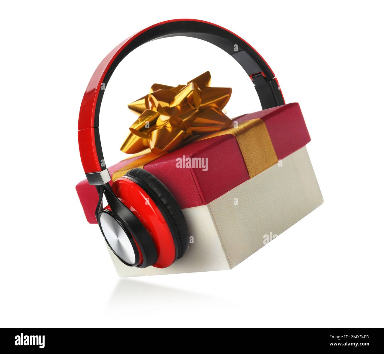 Golden headphones Cut Out Stock Images & Pictures - Alamy