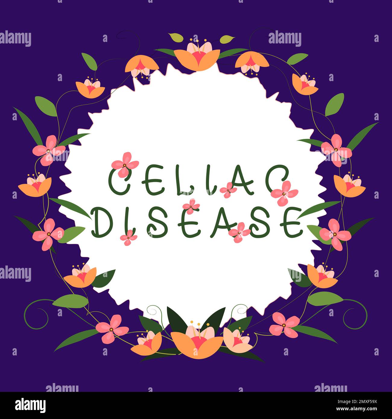 Sign displaying Celiac Disease. Business concept Small intestine is ...