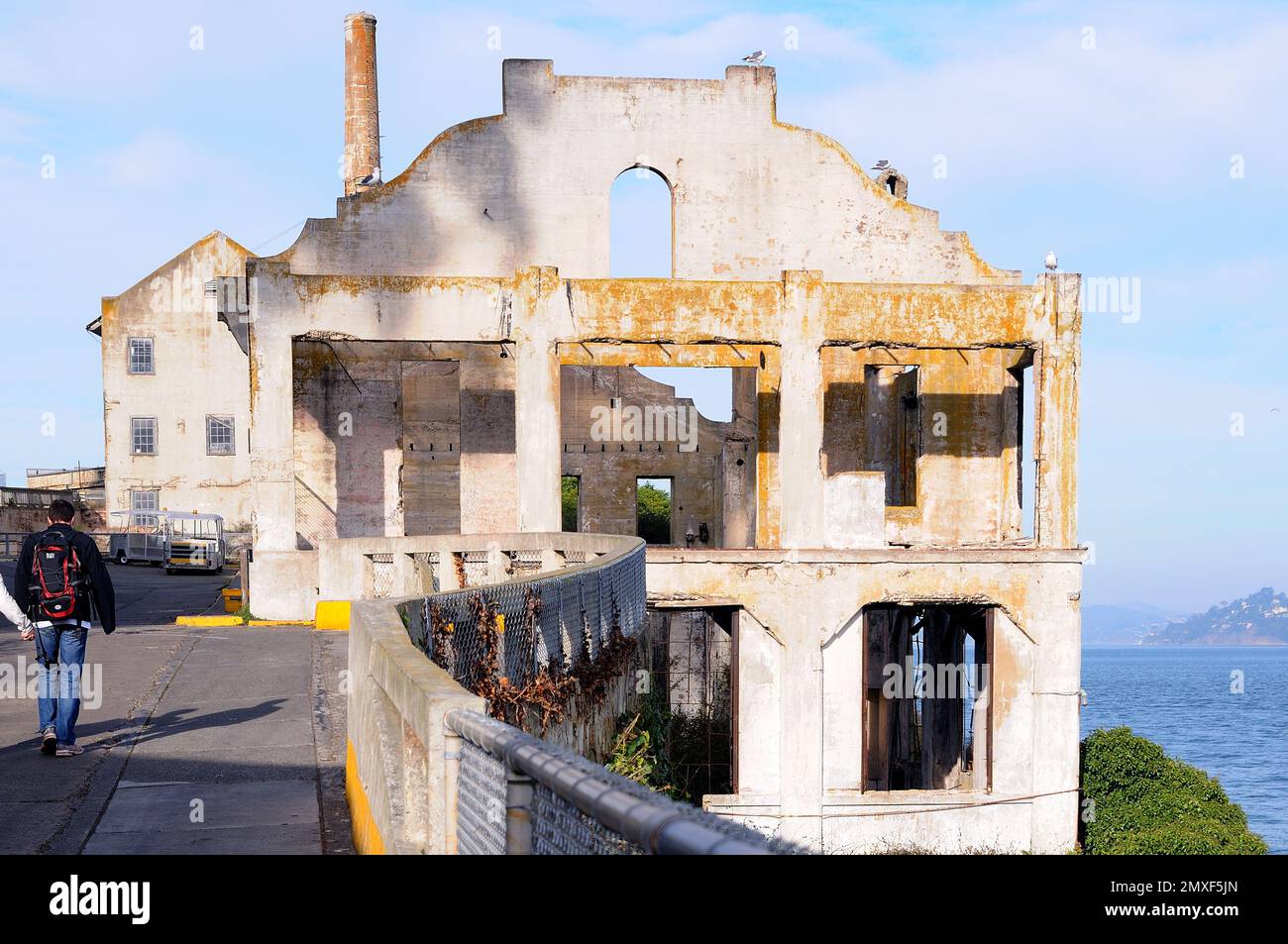 Alcatraz Island National Park, in the San Francisco Bay, in California ...