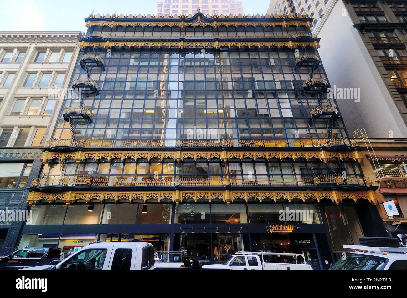 Capturing the intricate charm of Hallidie Building's Victorian facade ...