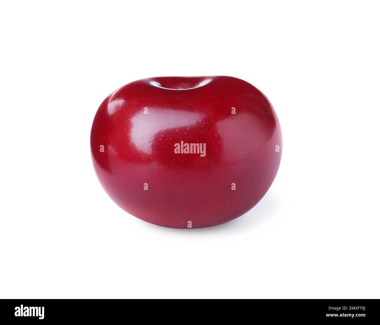 Sweet red juicy cherry isolated on white Stock Photo - Alamy