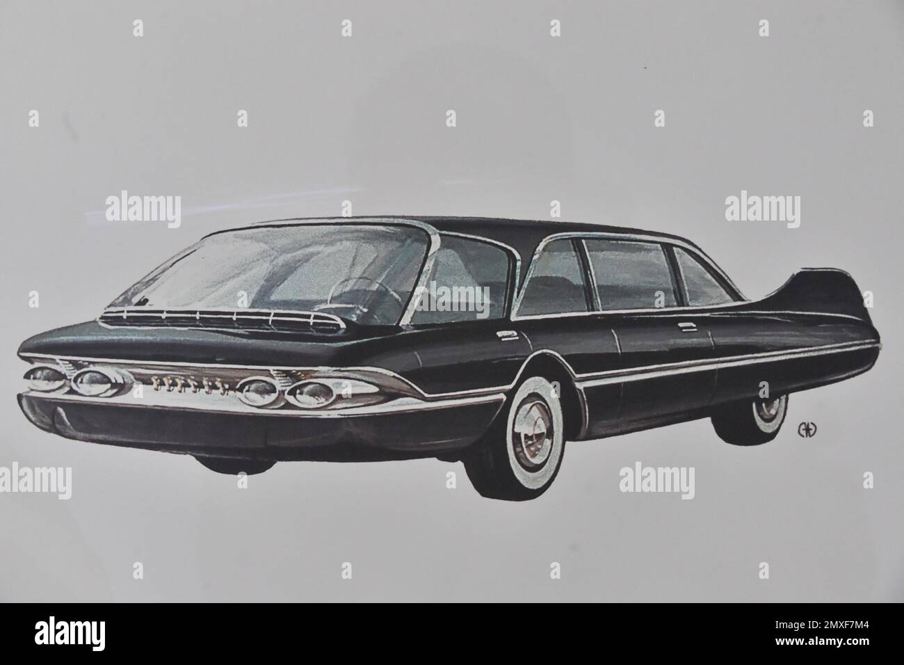 Moscow. ZIL-111G limousine at an exhibition 'Design under a signature ...