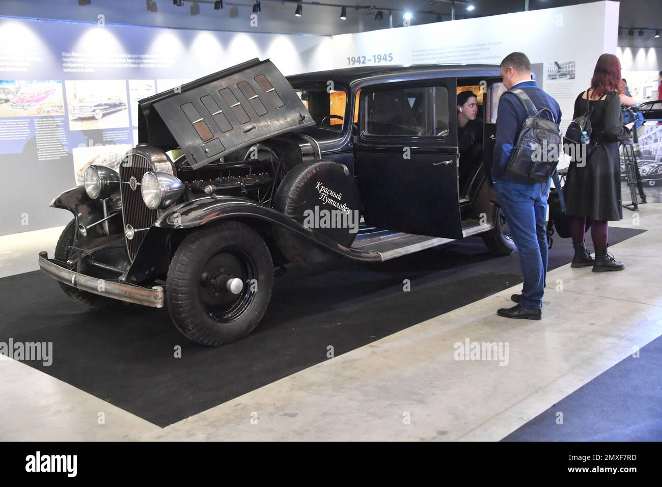 Moscow. The first Soviet limousine Leningrad-1 of 1933 of release at an ...