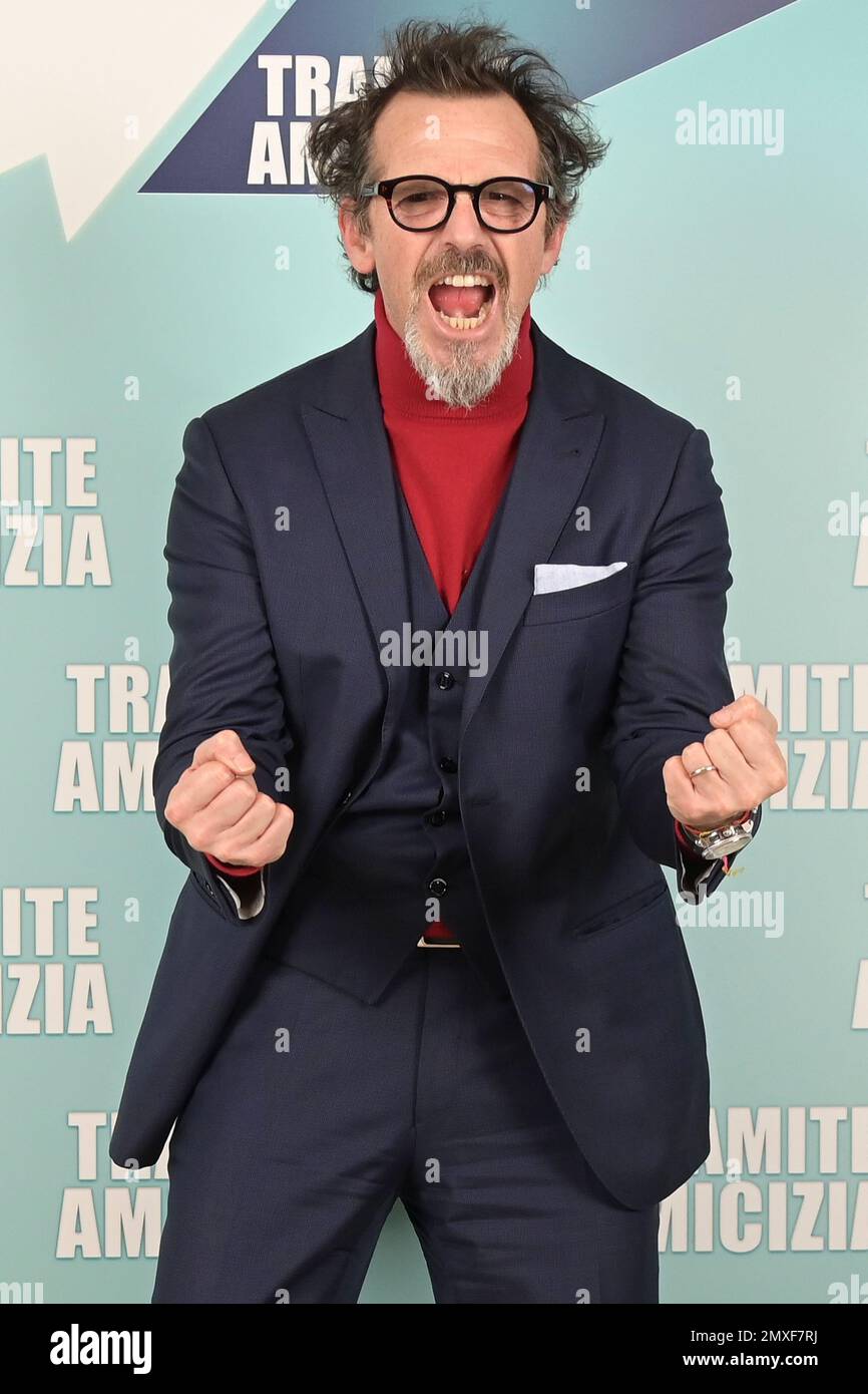 Germano Lanzoni attends a photocall of the movie "Tramite amicizia" at ...