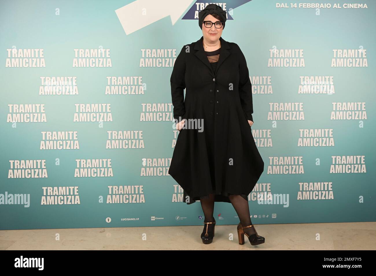 Maria Di Biase attends a photocall of the movie "Tramite amicizia" at ...