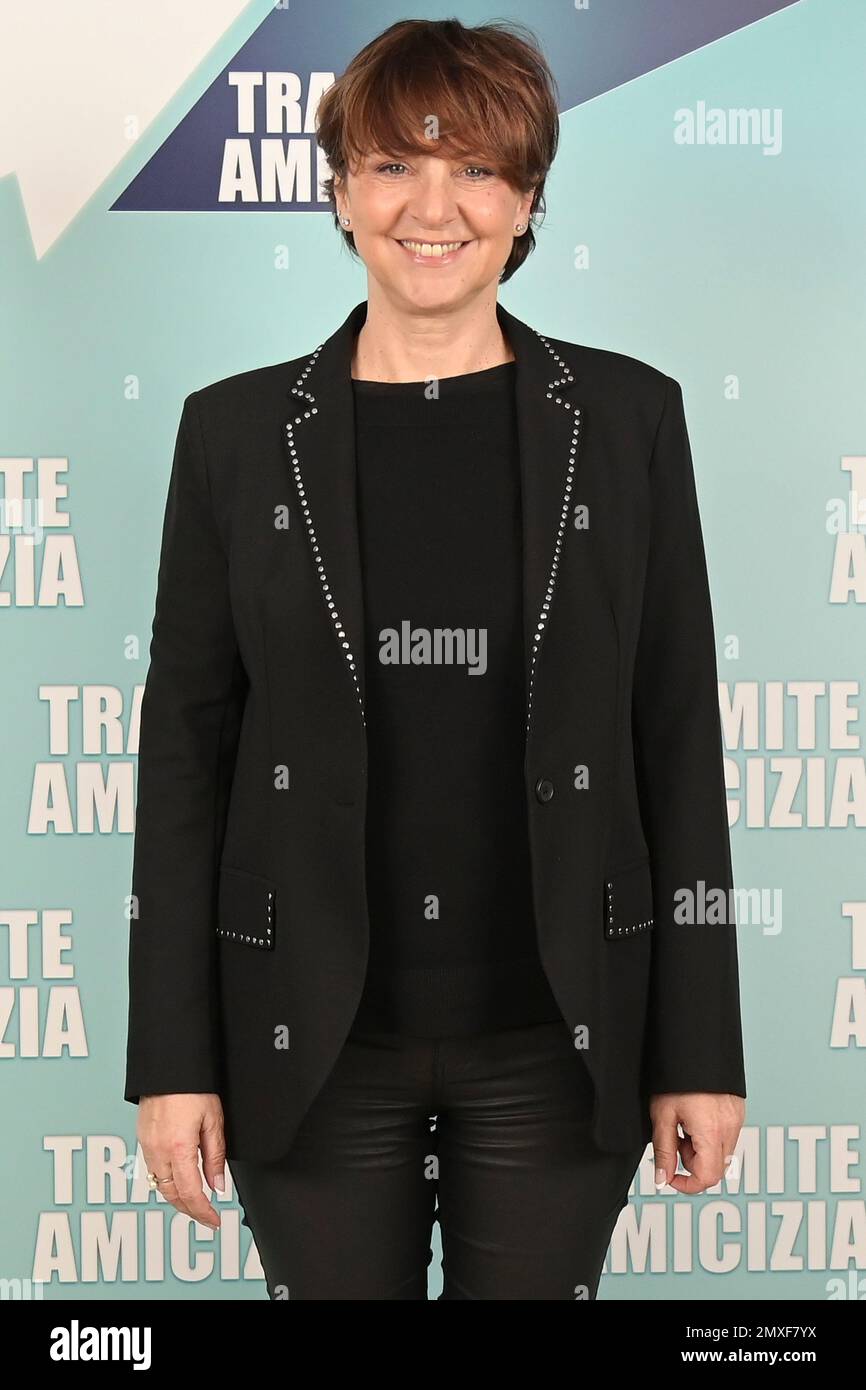 Debora Villa attends a photocall of the movie "Tramite amicizia" at the ...