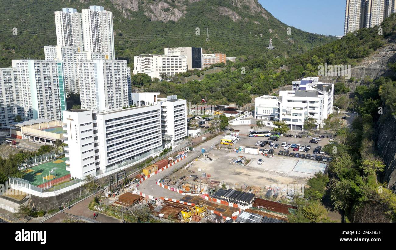Aerial view of the site government planning for Light Public Housing at ...