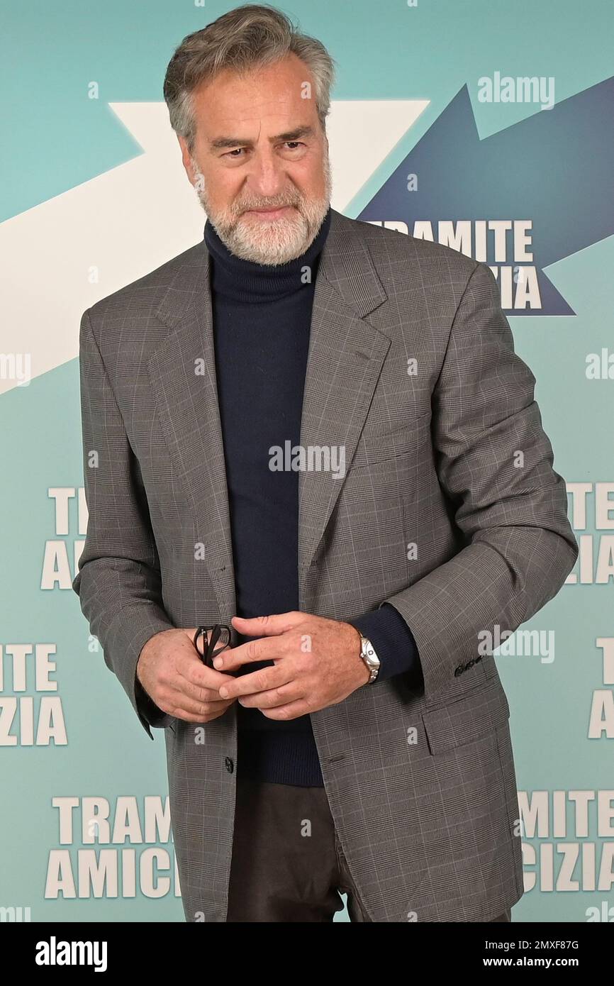 Max Tortora attends a photocall of the movie "Tramite amicizia" at the ...