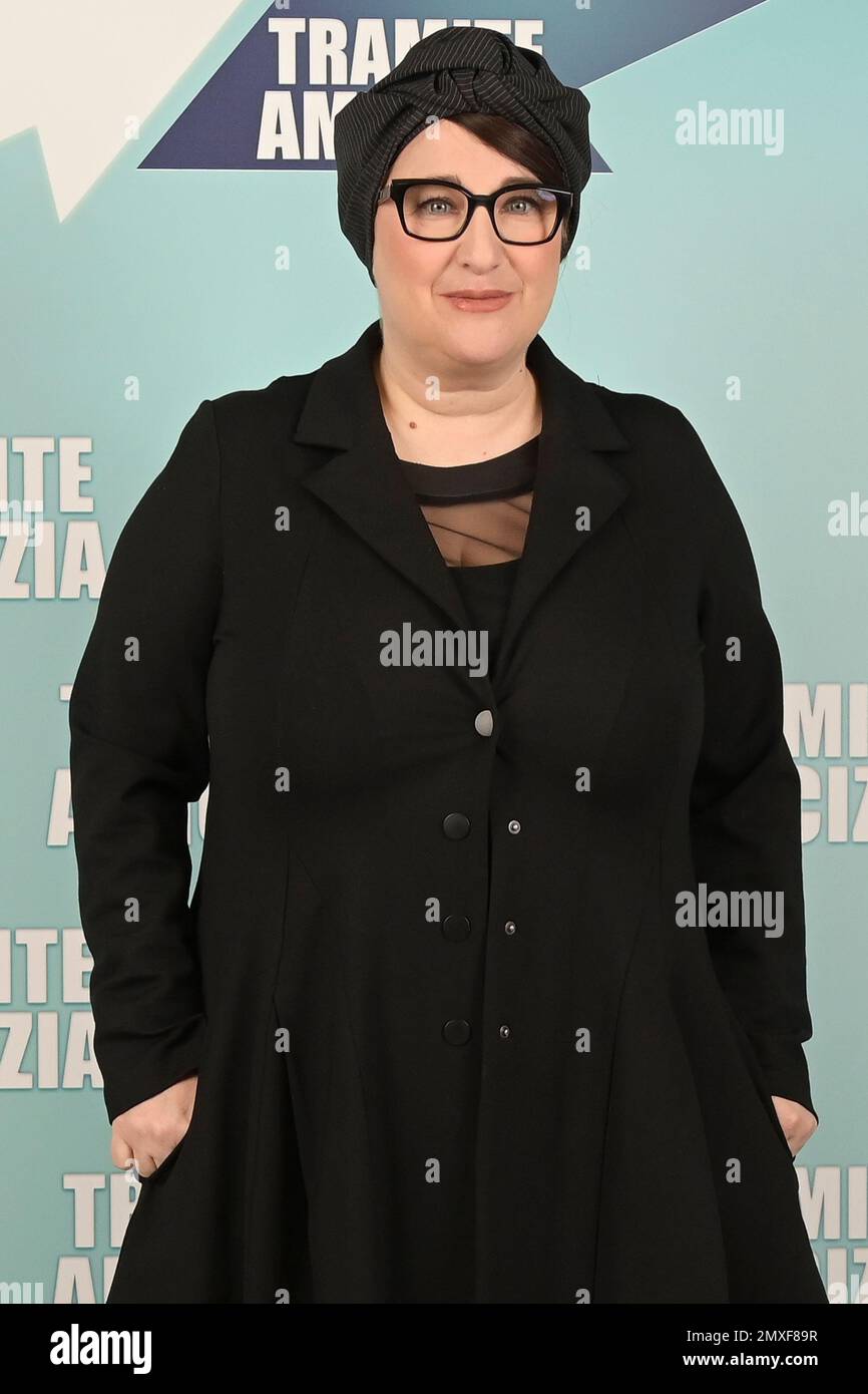 Maria Di Biase attends a photocall of the movie "Tramite amicizia" at ...