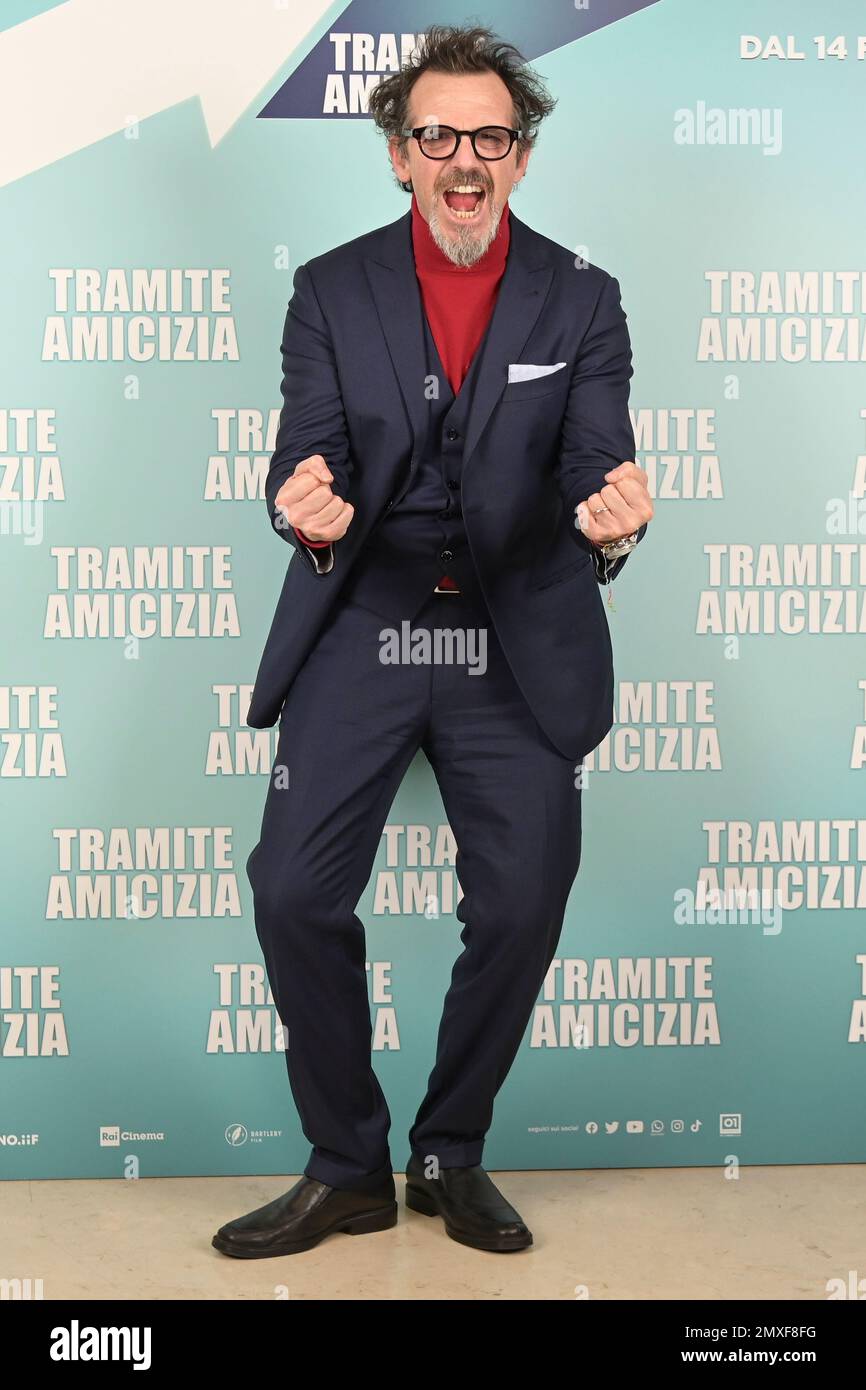 Germano Lanzoni attends a photocall of the movie "Tramite amicizia" at ...